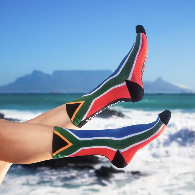 South Africa Flag Socks - dishy designs